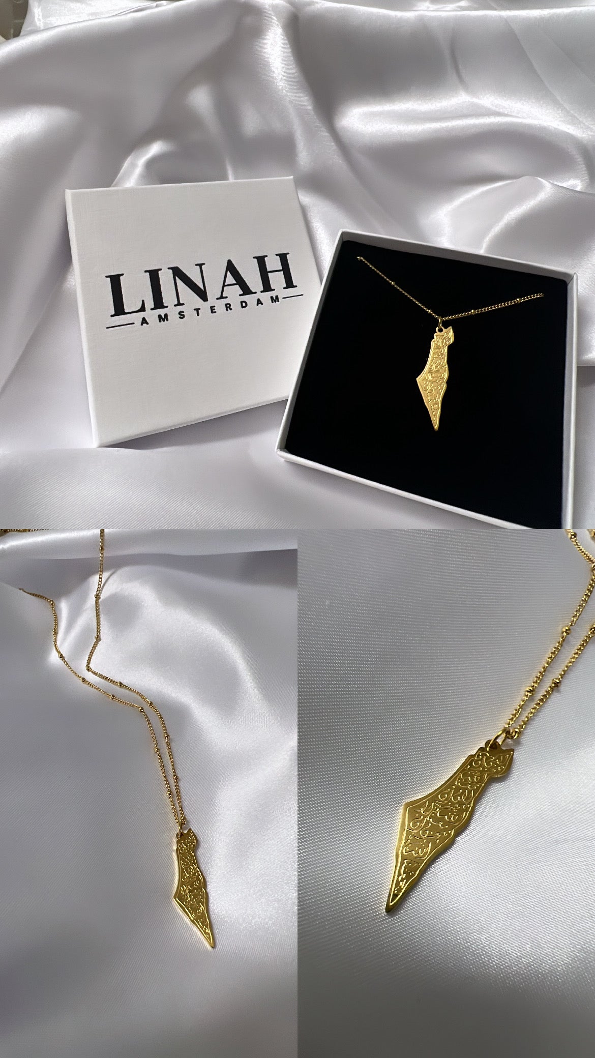 Free Palestina Ketting – LINAH Amsterdam